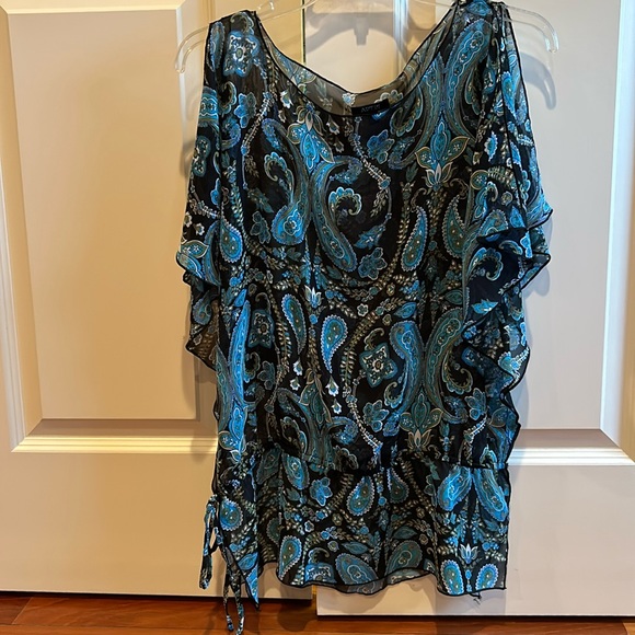 Apt. 9 | Tops | Paisley Sheer Top | Poshmark